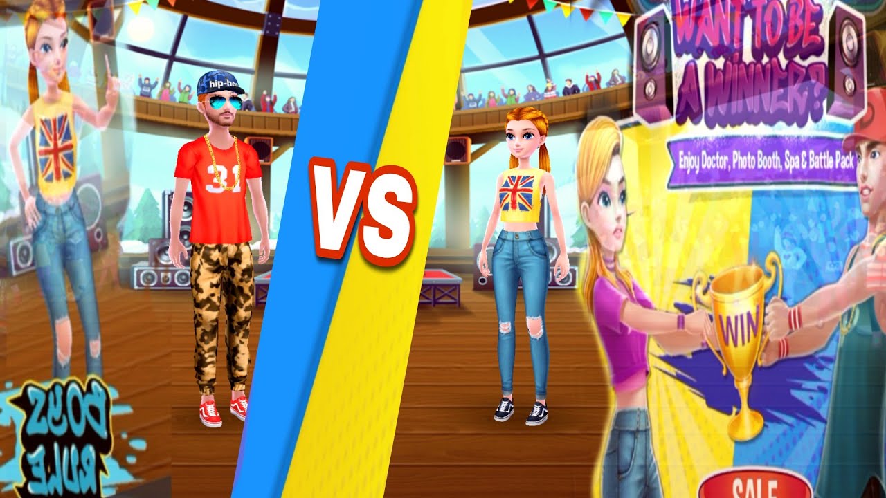HIP HOP CLASH / (girl vs boy) Coco play dance game 🎮 - YouTube