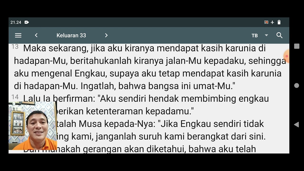 Belajar Membaca Alkitab Keluaran 33 - YouTube