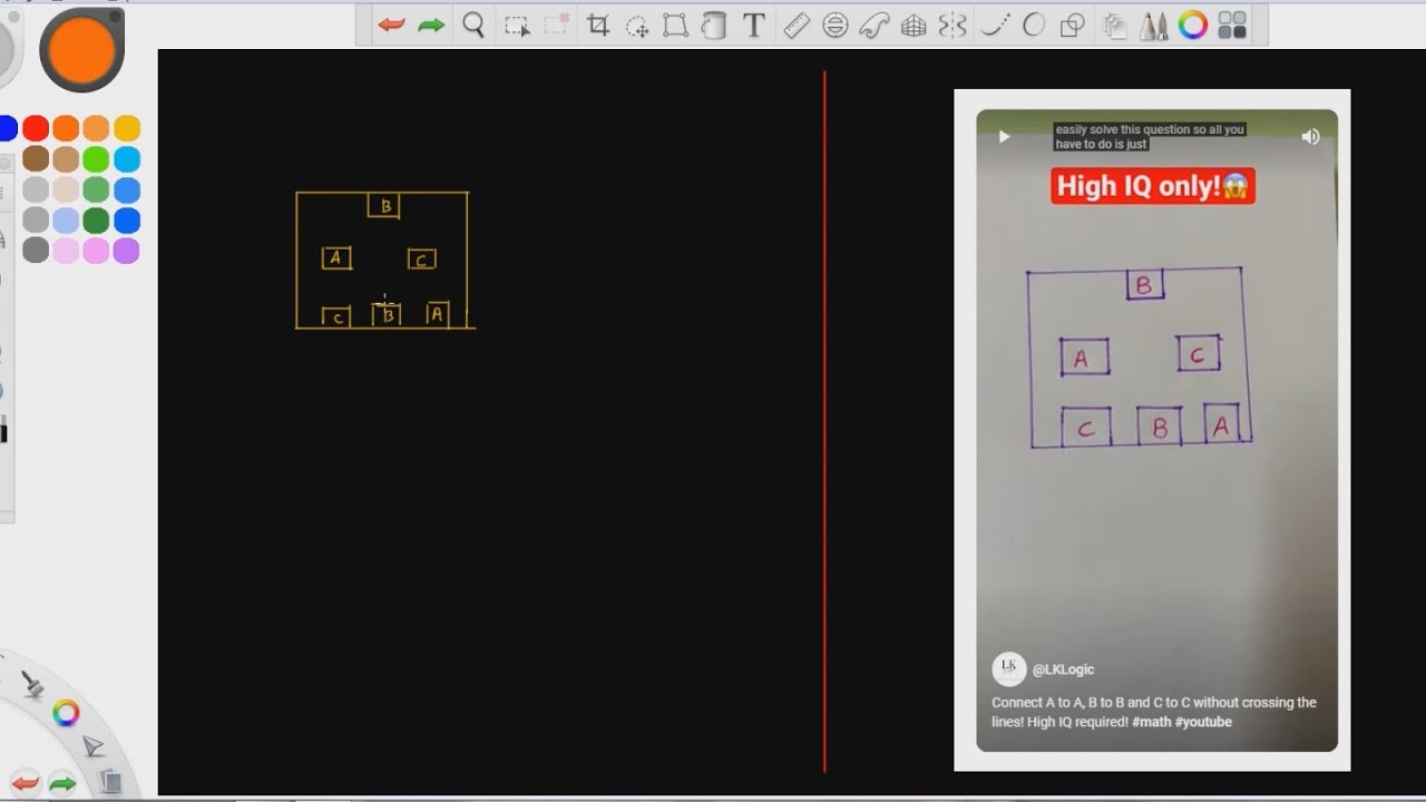 ABC Boxed Line Joining without Crossing - Puzzle Solved!!! - YouTube