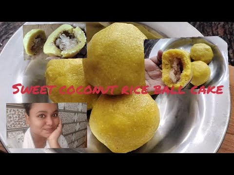 Sweet coconut rice ball cake recipe 😋🤤 - YouTube
