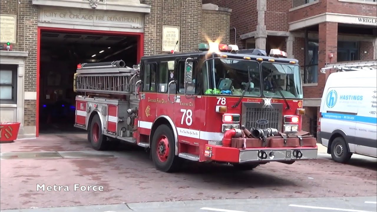 Chicago Fire Dept Engine 78 Responding - YouTube
