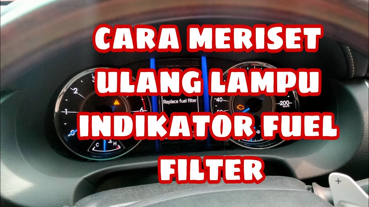 Cara meriset lampu fuel filter lampu tanda seru - YouTube