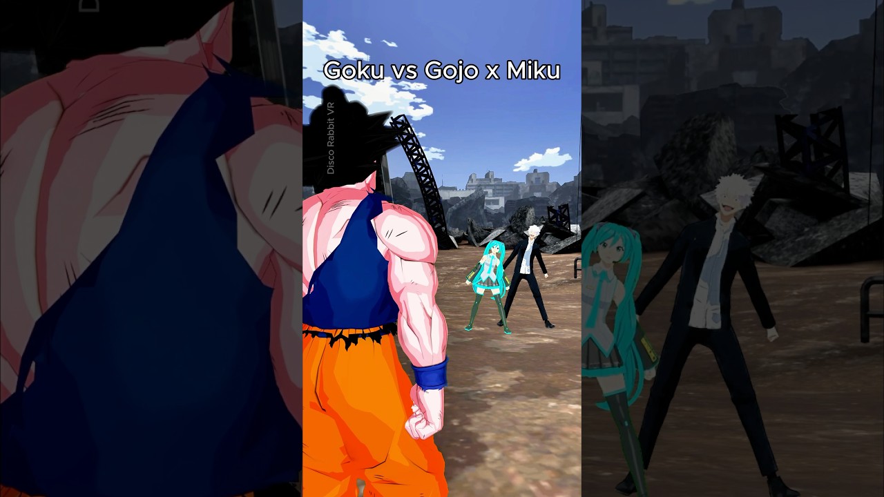 Gojo vs Goku feat. Miku & Diddy #gojosatoru #gojo #goku #jjk #dbz # ...