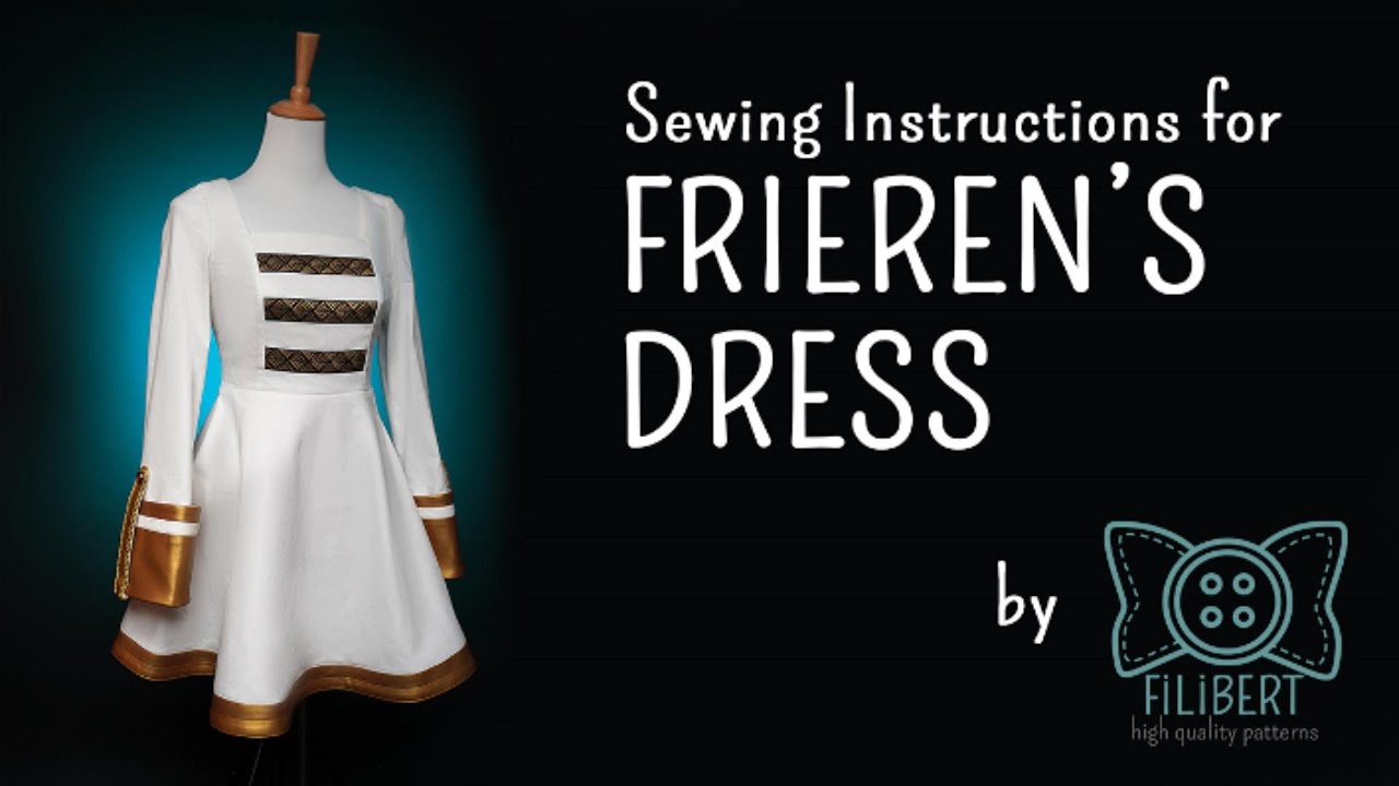 | FRIEREN COSPLAY DRESS TUTORIAL | Pattern assembly + PATTERN LINK - YouTube