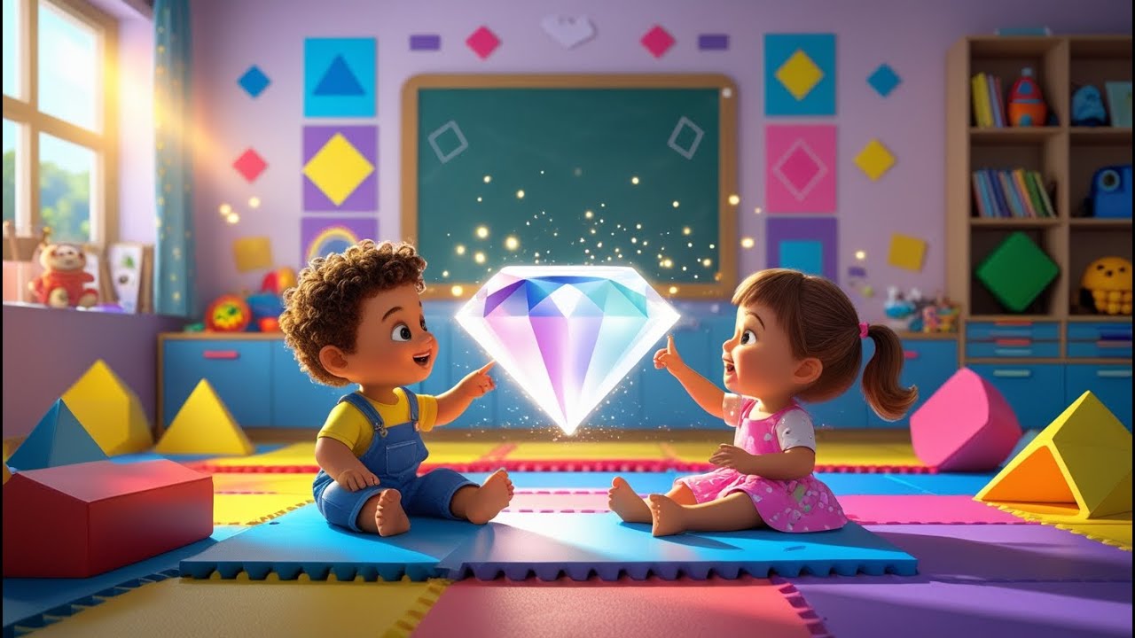 Diamond Rhyme for Kids | Learn Shapes with Fun Songs & Animation - YouTube