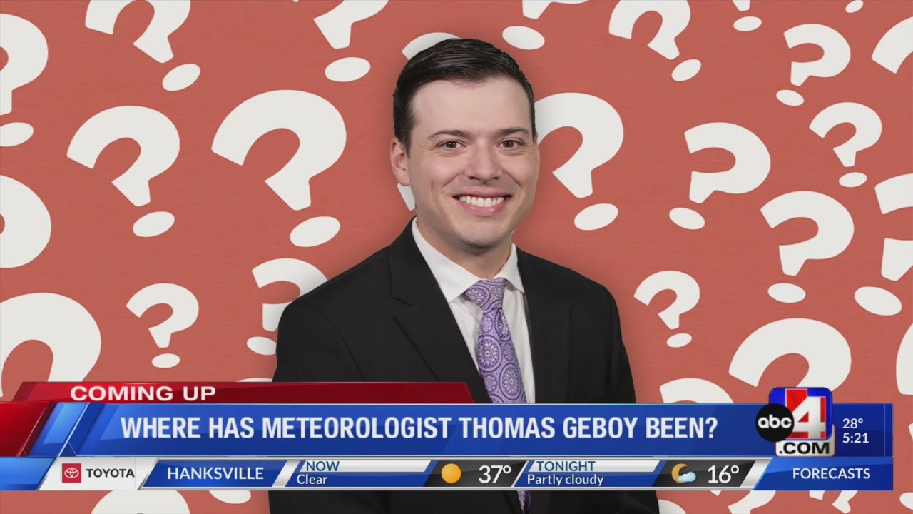 Meteorologist Thomas Geboy is back - YouTube