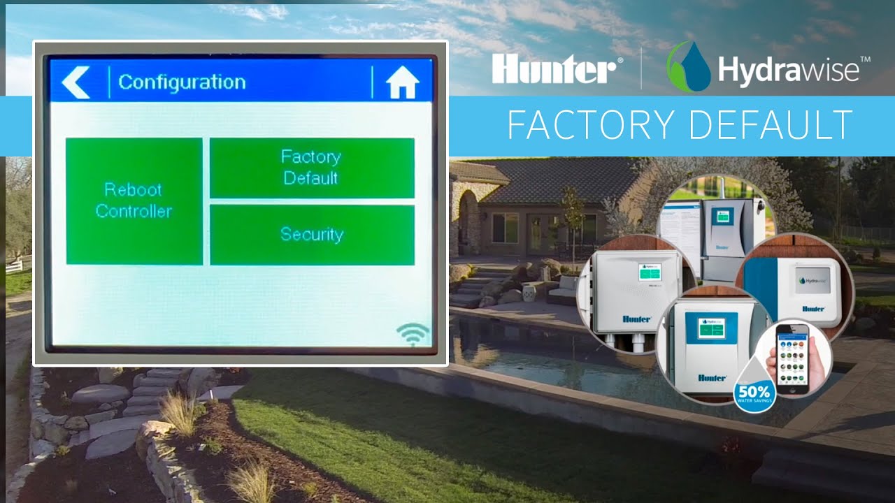 Hydrawise - Quick Tips - Performing a Reboot or Factory Default at the Controller - YouTube