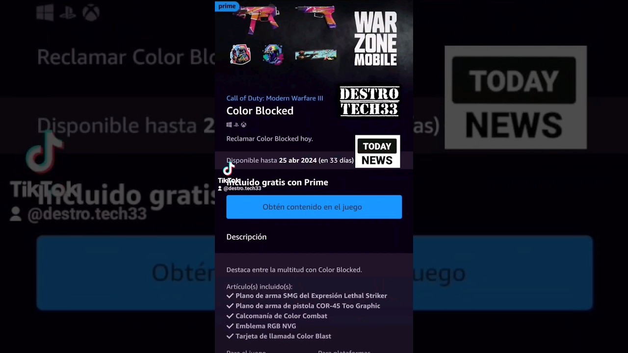 NEW LOTE AMAZON GAMING PARA WARZONE MOBILE & SKIN EN COD MOBILE #cod # ...