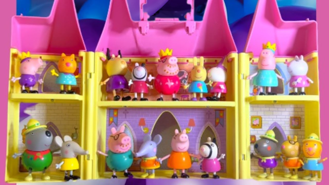 Peppa Pig Toys! Count with Peppa Pig Figures | Pretend Play Counting ...