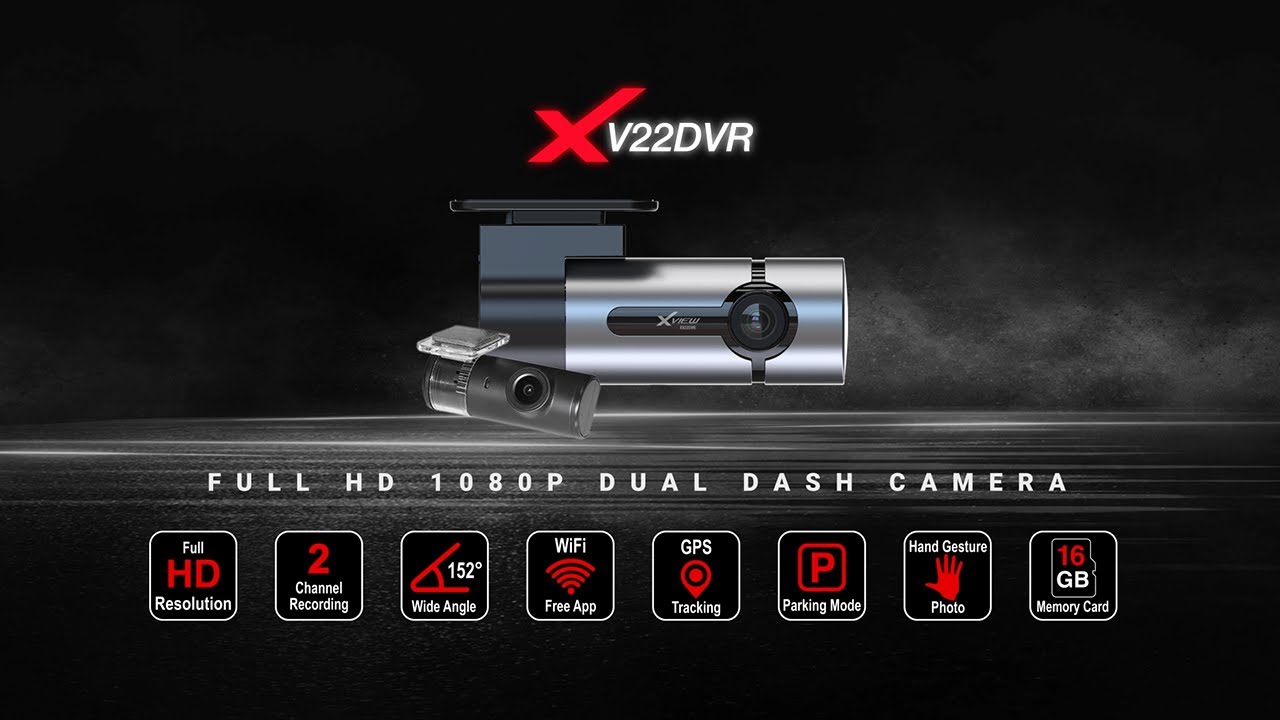 XVIEW Dash Cam XV22DVR – Feature Video - YouTube