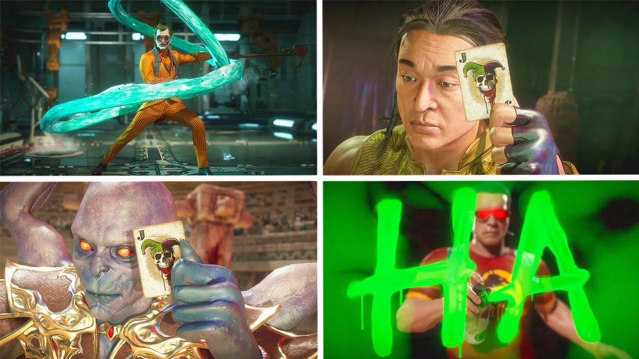 MK11 - All Performs The Joker "Graffiti Artist" Intro & Victory Poses ...