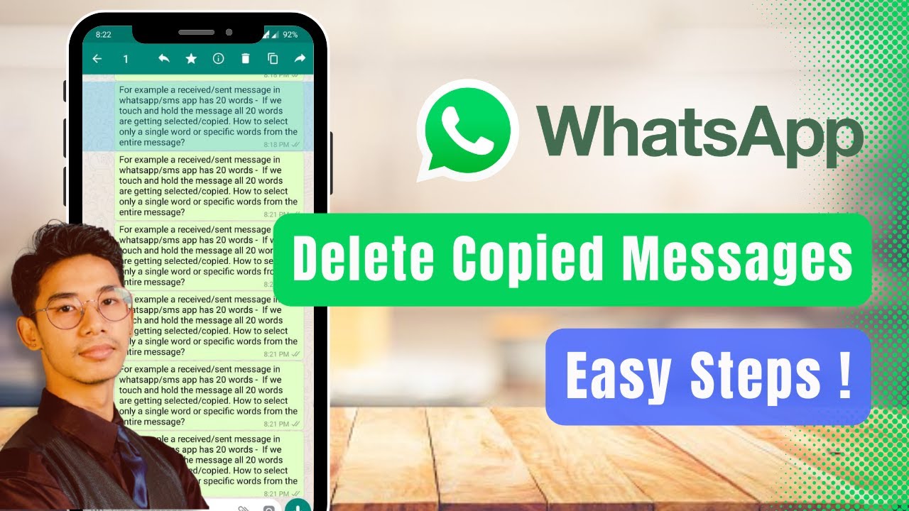 How To Delete Copied Messages In WhatsApp YouTube How To Delete Copied Messages In WhatsApp YouTube