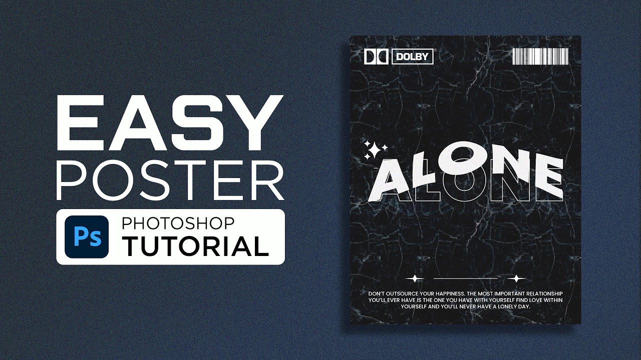Easy poster design +PSD - YouTube