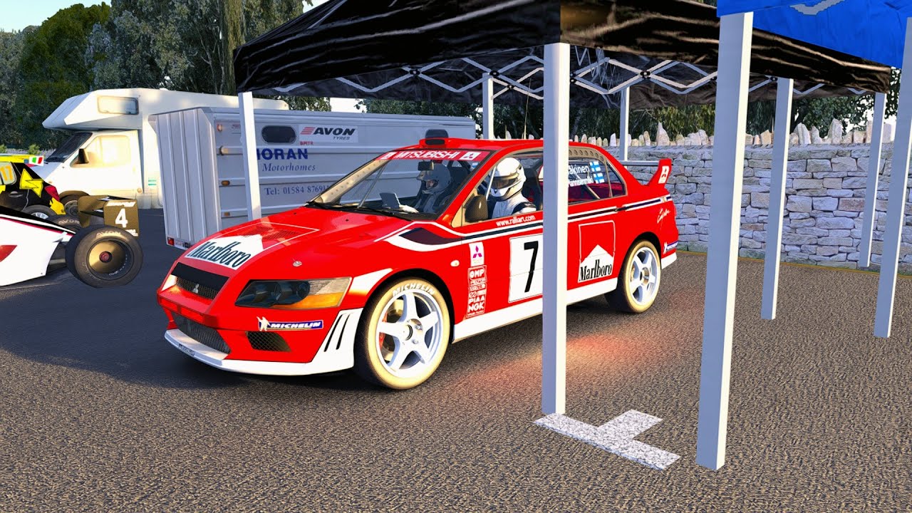 Loton Park - Mitsubishi Lancer Evo WRC - Assetto Corsa - YouTube