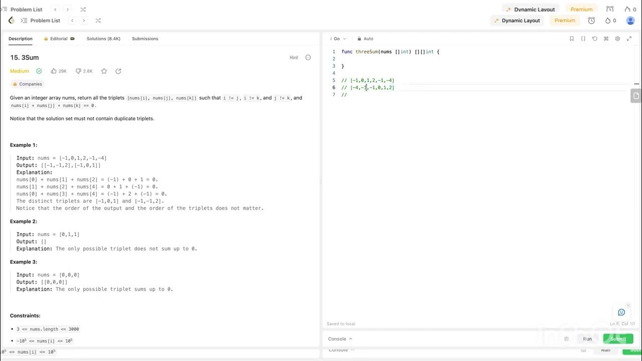 3 Sum | Golang | Data Structures - YouTube