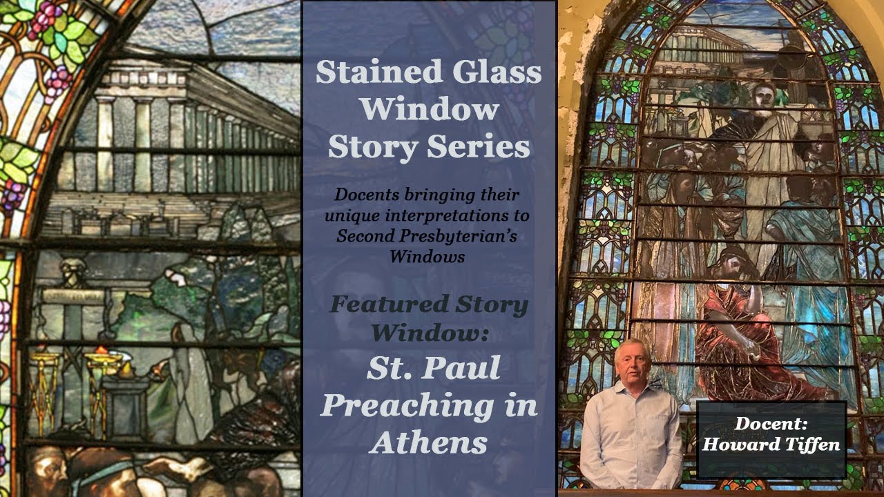 Stained Glass Window Story Series: St. Paul Preaching at Athens - YouTube