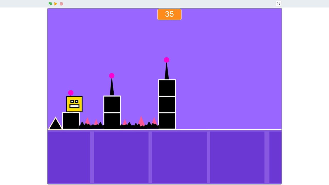 Game Geometry Dash Phần 1 trên Scratch - YouTube