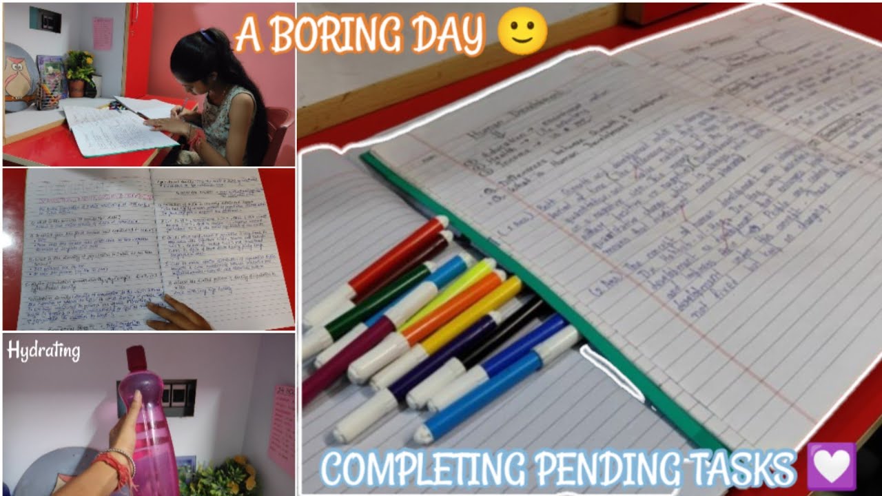 A Boring day: Completing Pending Tasks in Real Time💟 - YouTube