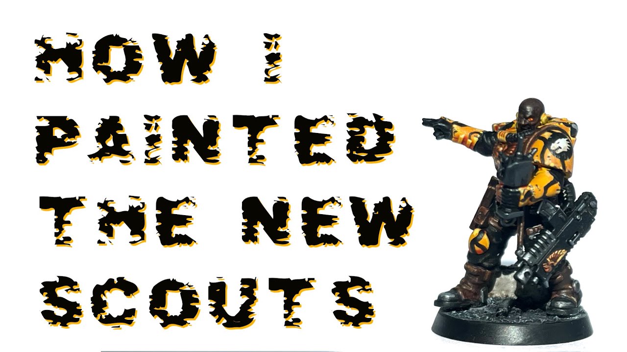 How I paint the new Space Marine Scouts - Badab Salamanders! - YouTube