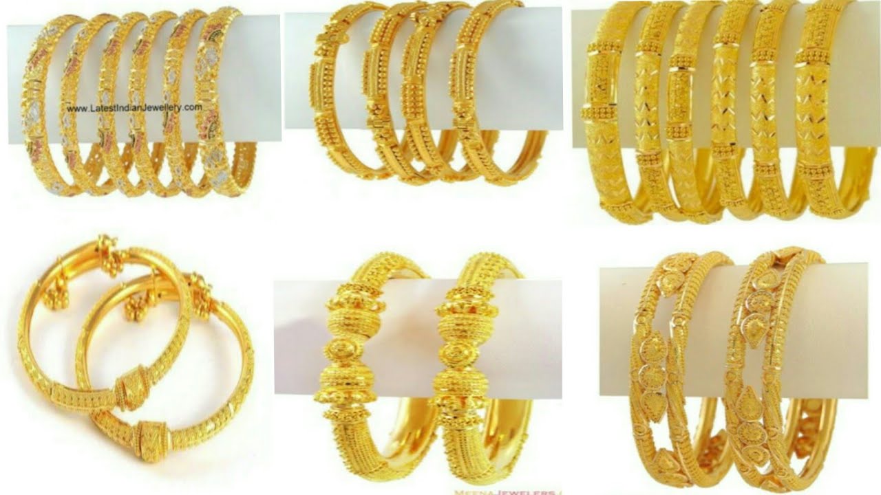 latest gold churi desgin ideas (simple gold bangles desgin) সোনার ...