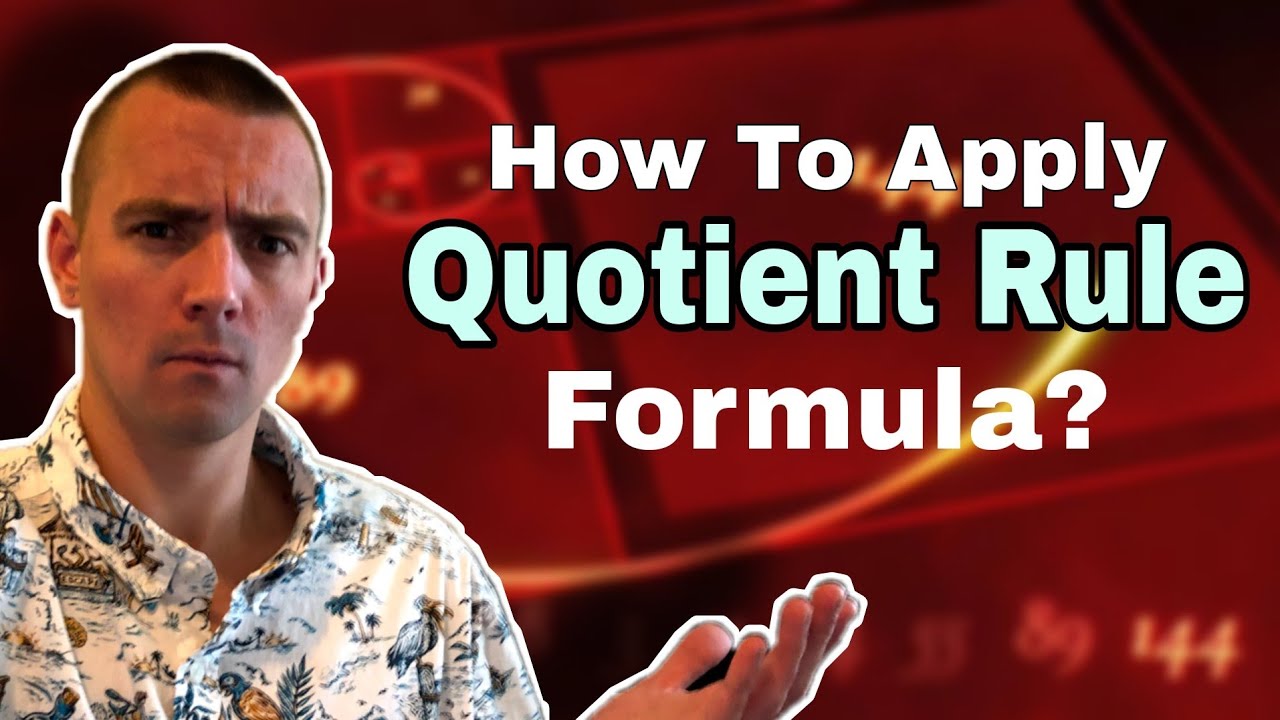 How to use Quotient Rule Formula (Quotient Rule made very easy) | Jake ...
