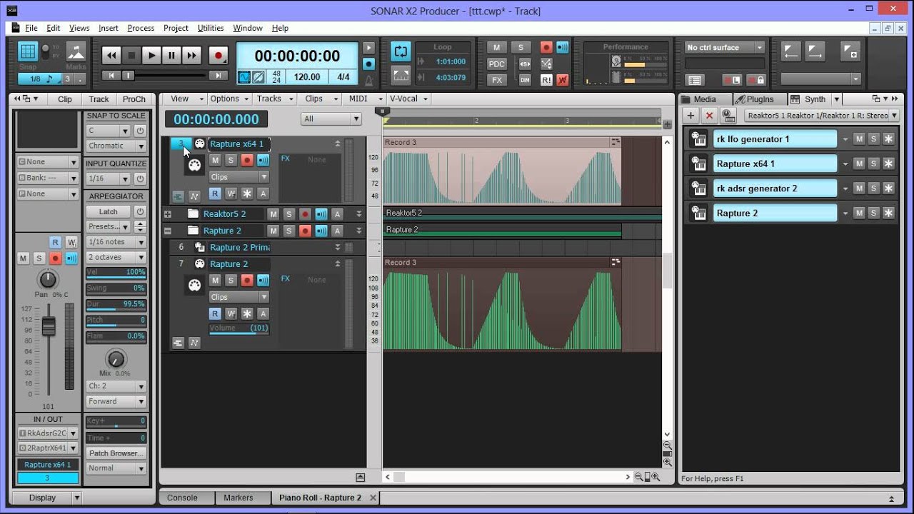 Sonar MIDI automation from multiple vsts Issues - compared to Studio ...