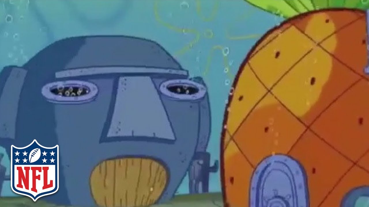 Squidward Plays NFL Theme Beautifully - YouTube