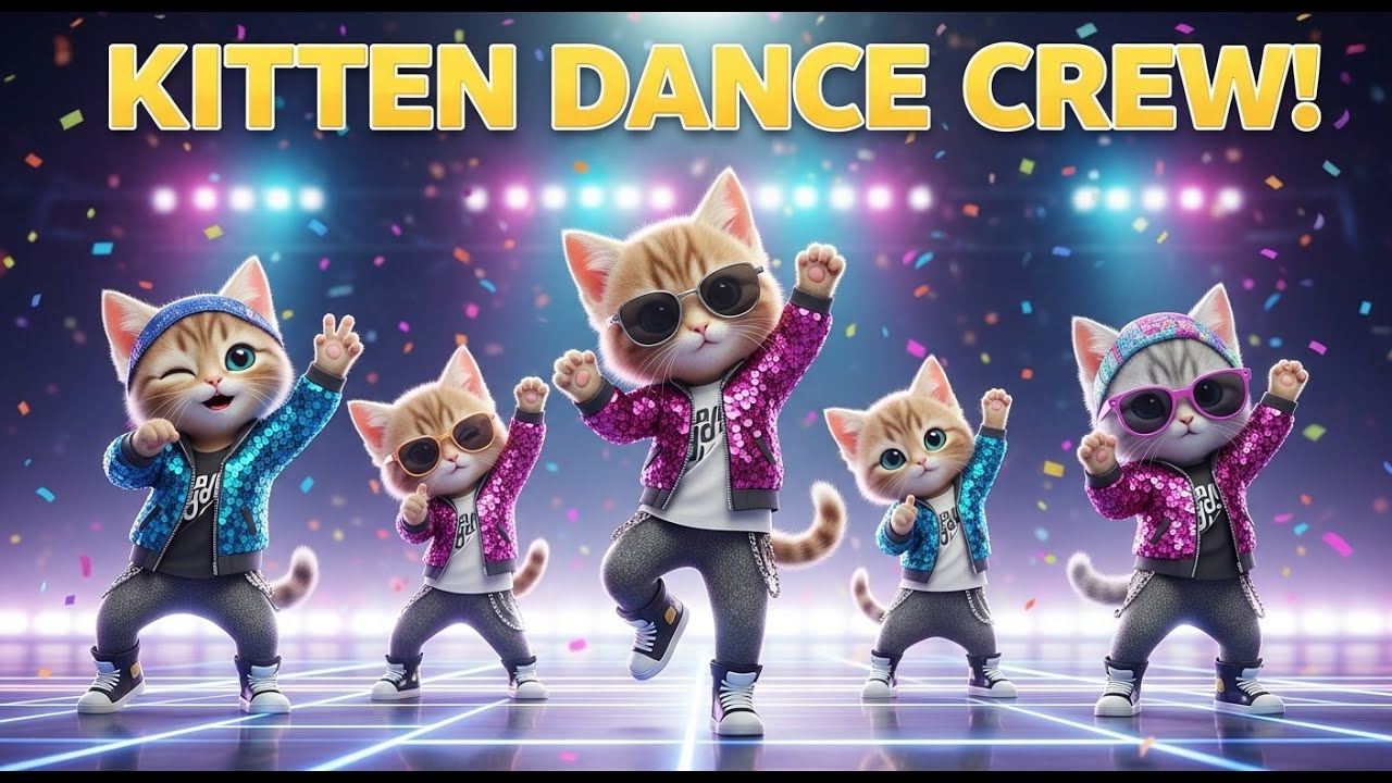 KITTEN DANCE SONG 🐾 | Kittens Move Like BTS! - YouTube