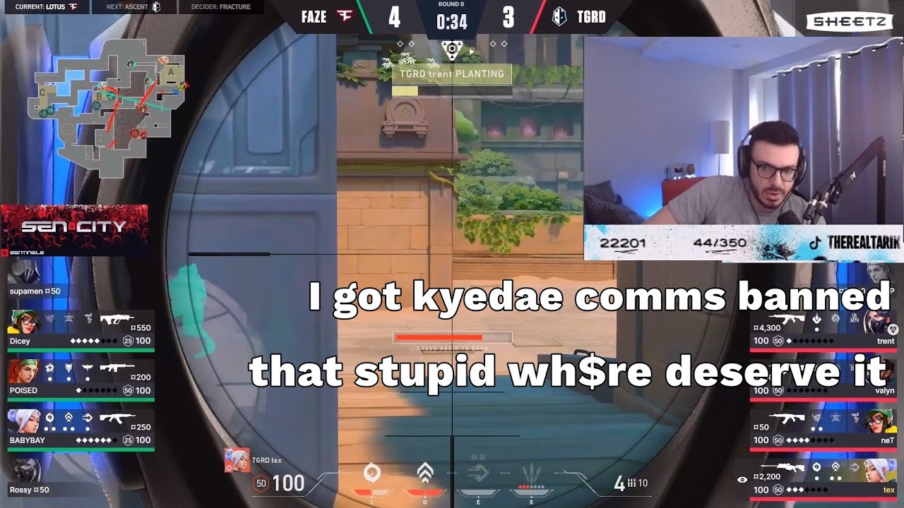 SEN Tarik ACCIDENTLY Called Kyedae A Wh$re On STREAM!! - YouTube