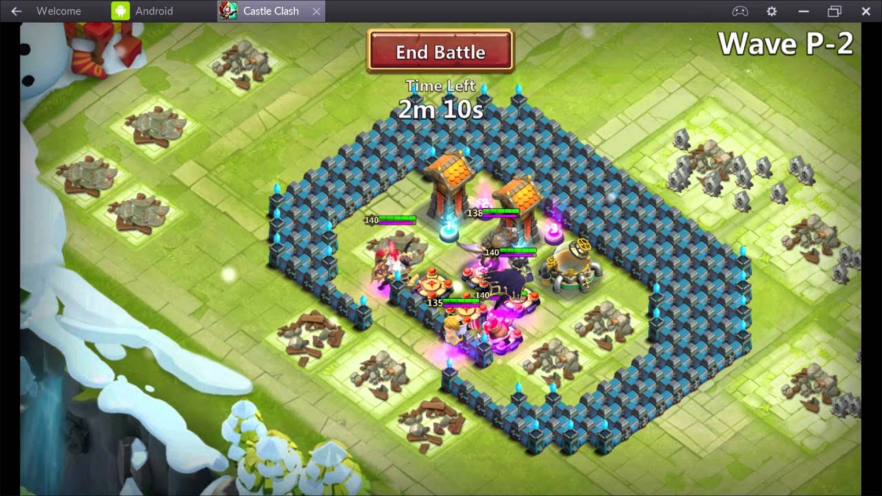 Castle Clash TH 15 hbm P half loaf base - YouTube