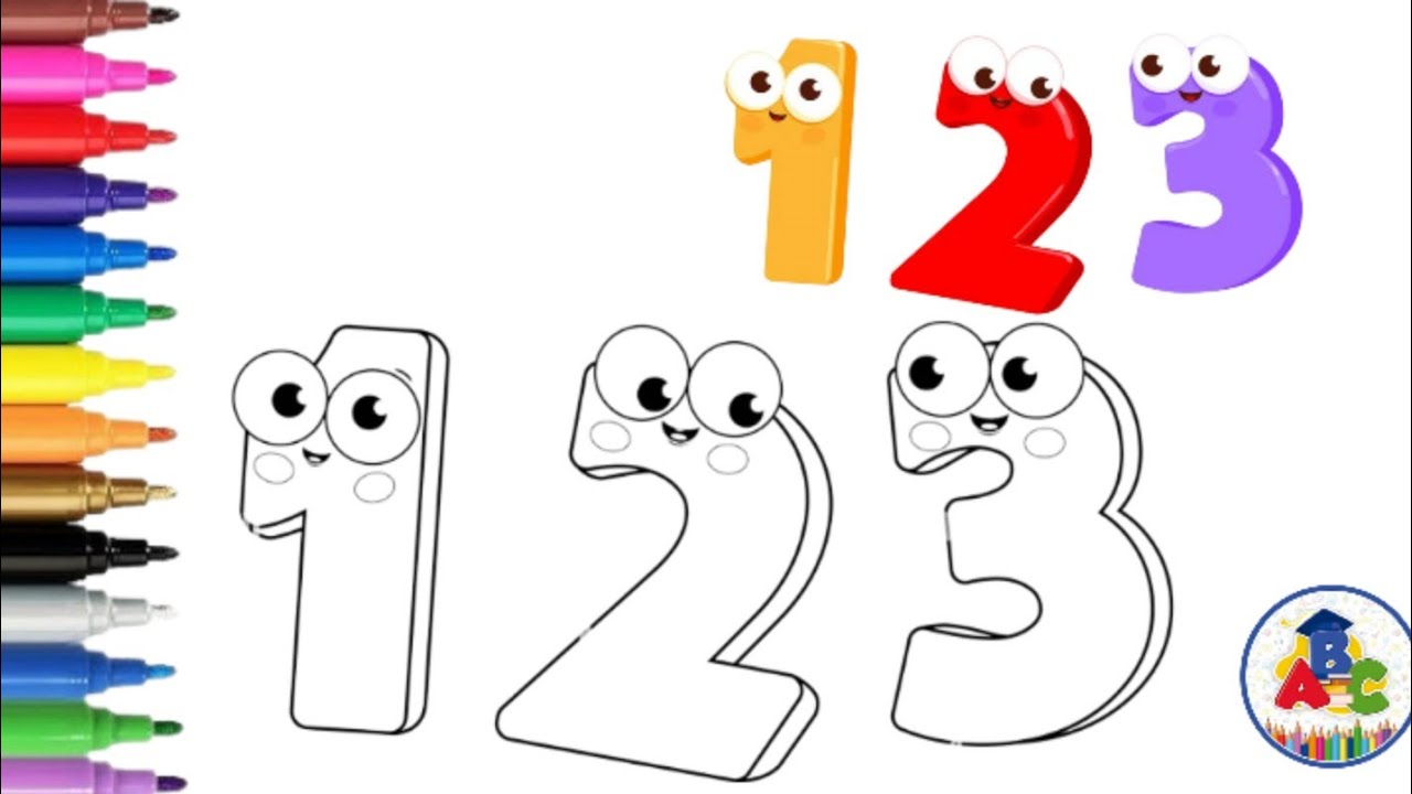 One two three, 1 to 100 counting , ABC, ABCD, 123, 123 Numbers, learn ...
