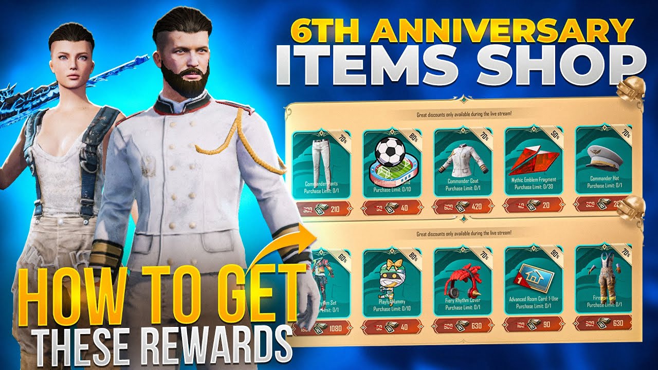 6th Anniversary Event Shop | Get White Commander Set | Get Old Rare ...
