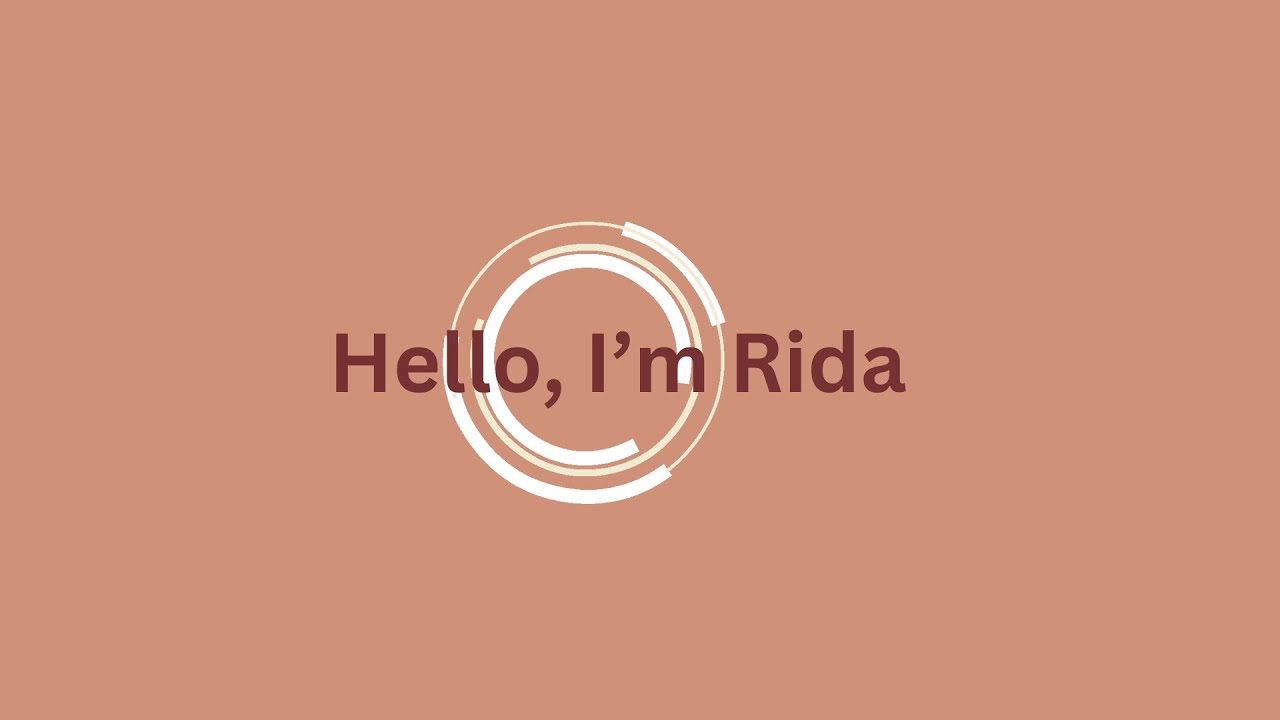 Learn Simple Motion Graphic | Hello, I'm Rida - YouTube