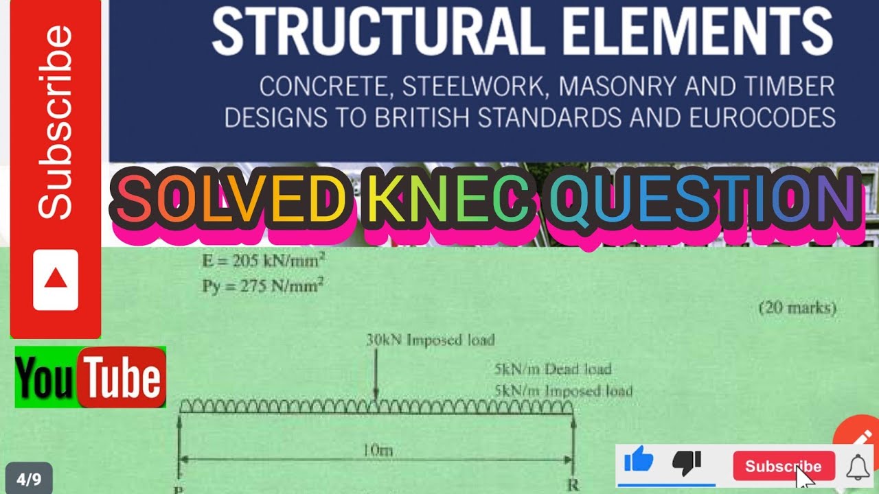 PART 1:SELECTION OF A BEAM SECTION IN GRADE S275 STEEL [BS 5950] - YouTube
