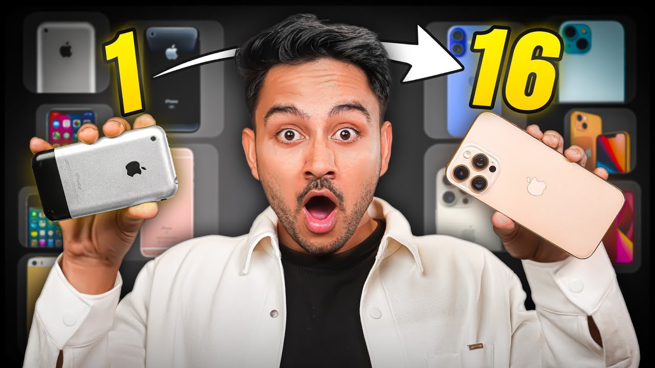 iPhone 1 to iPhone 16: The Complete Transformation Over the Years - YouTube