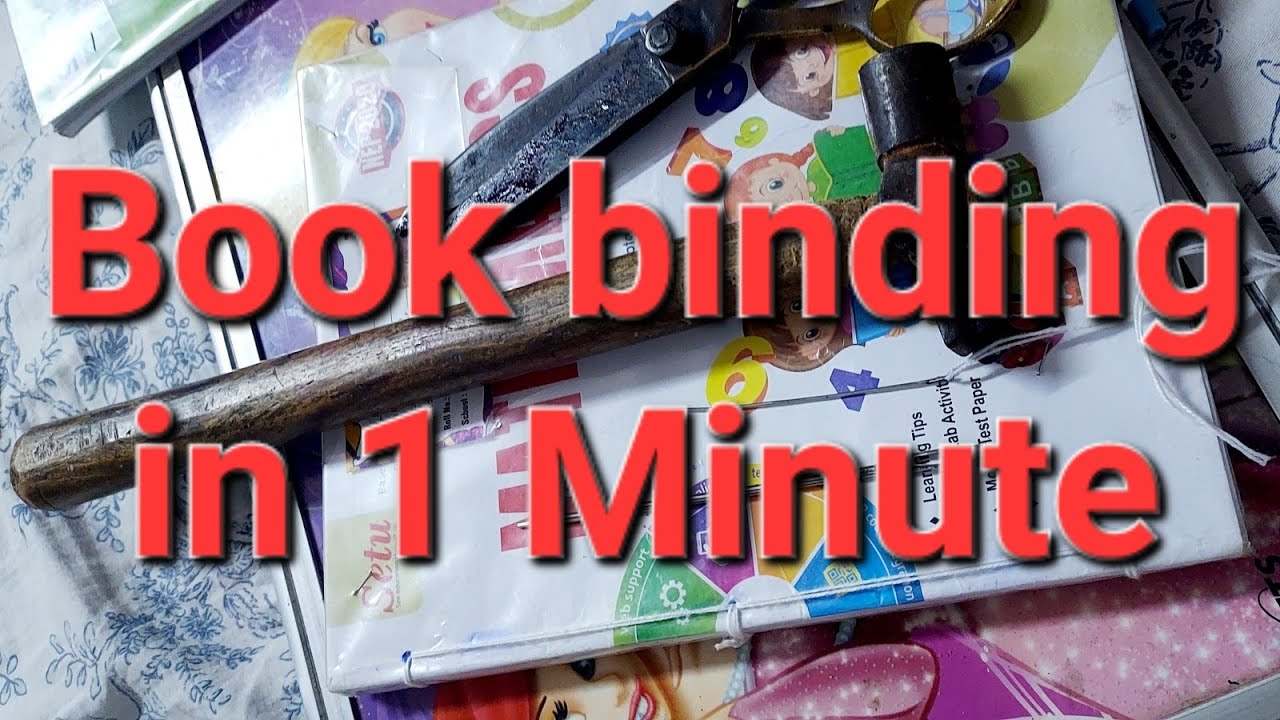 How to bind a book at home | book binding in 1 minute 😀 #book #binding ...
