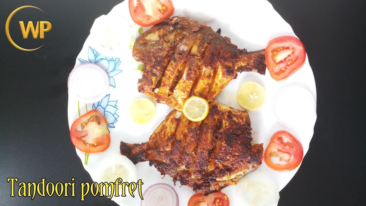 Thandoori Pomfret fish recipe in telugu by wow priya - YouTube