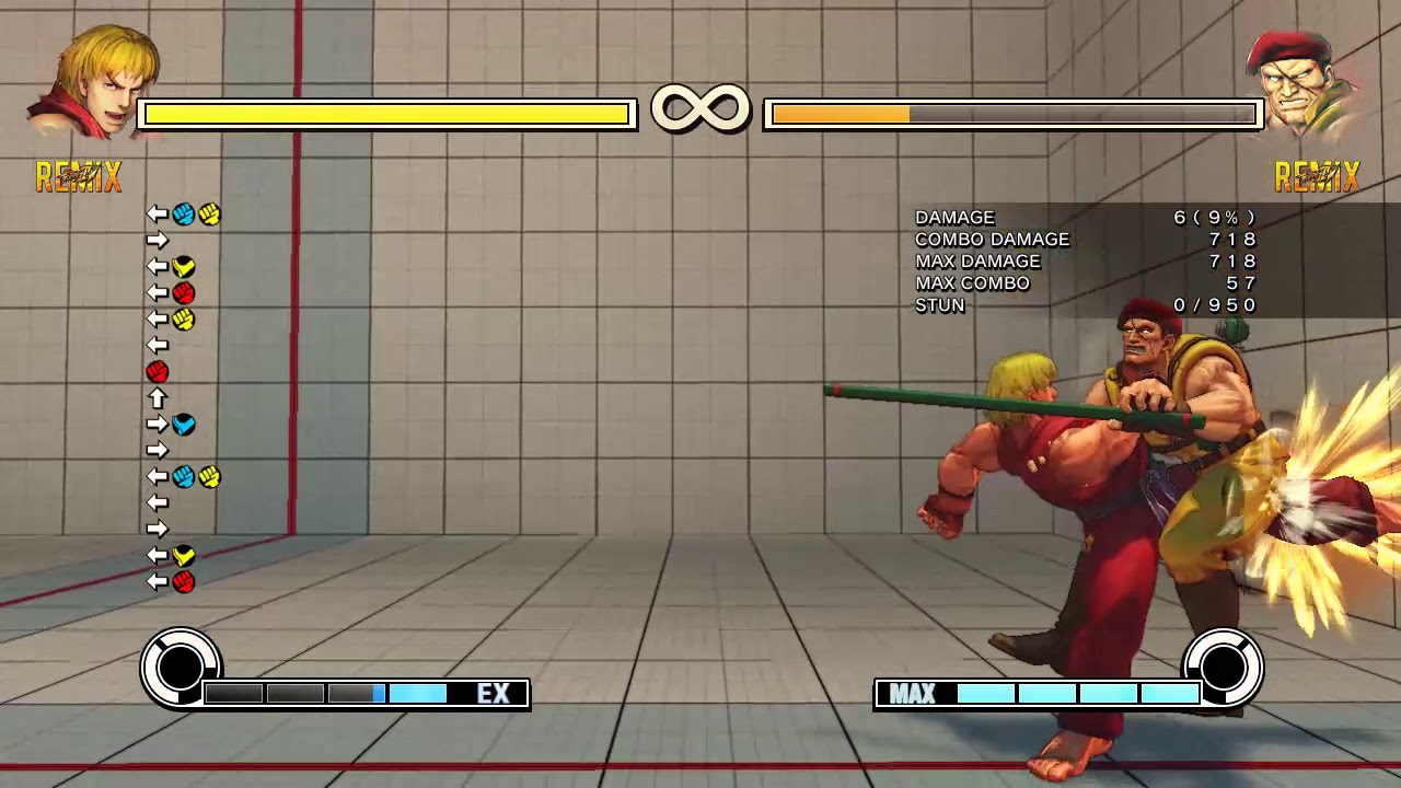 USF4 Remix - Ken full resource jump in route - YouTube