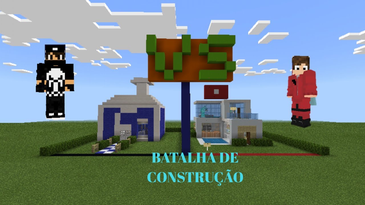 MINECRAFT: BATALHA DE CONSTRUÇÃO REDES SOCIAIS. - YouTube