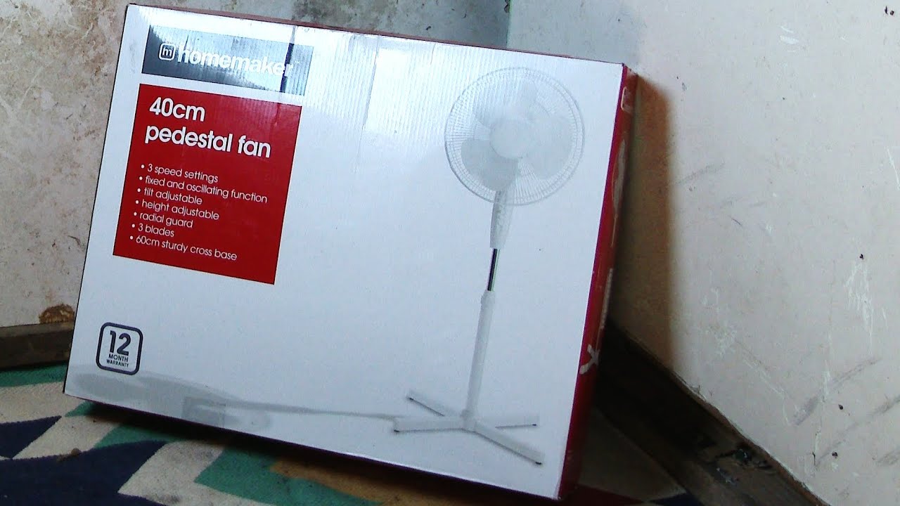 Slicing and Smashing a Brand New Homemaker HEG40 Stand Fan - YouTube