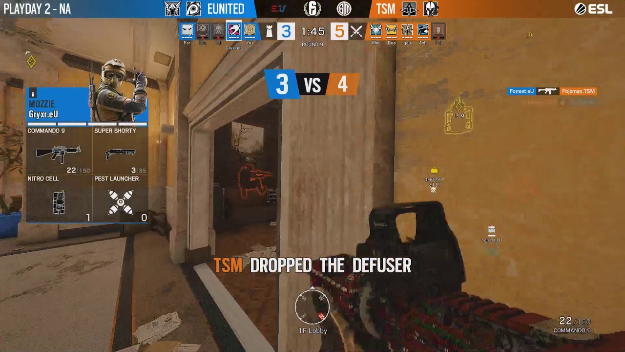 Gn from Merc.TSM TSM vs. eUnited Rainbow Six Siege Pro League. - YouTube