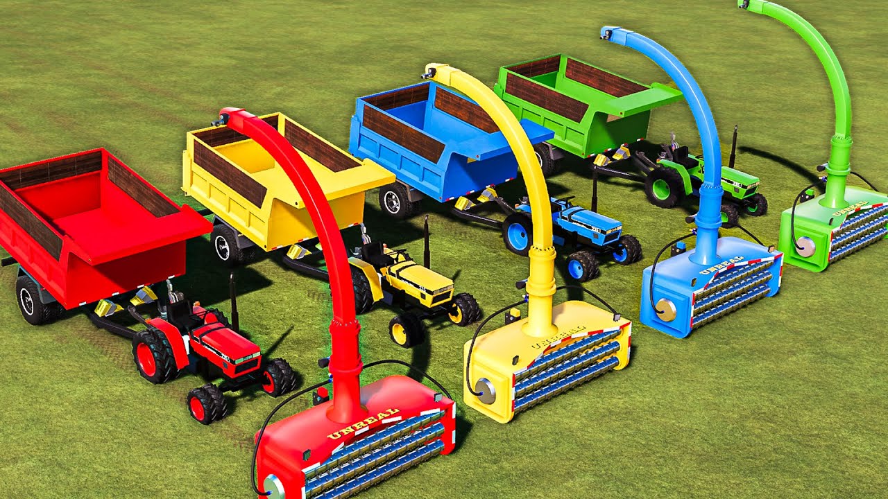 Mini Tractor of Colors! Transport CASE Tractors to Colored Cactus ...
