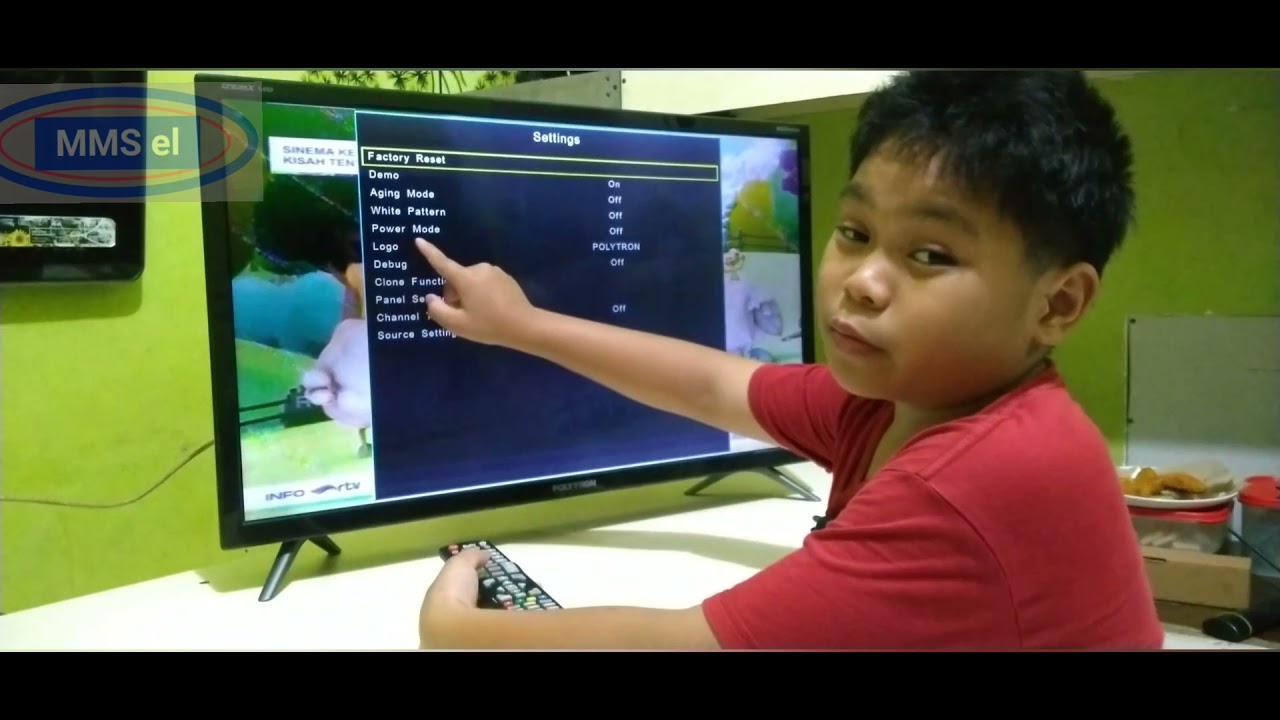 Belajar masuk service mode TV LED polytron - YouTube