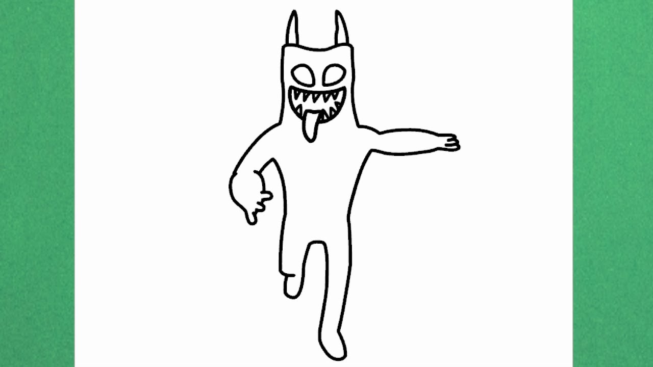 How to draw Evil Garten of Banban - YouTube