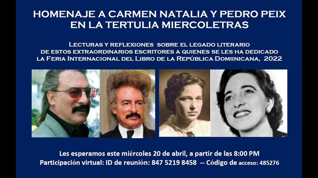 Homenaje a Pedro Peix y Carmen Natalia en Miercoletras - YouTube