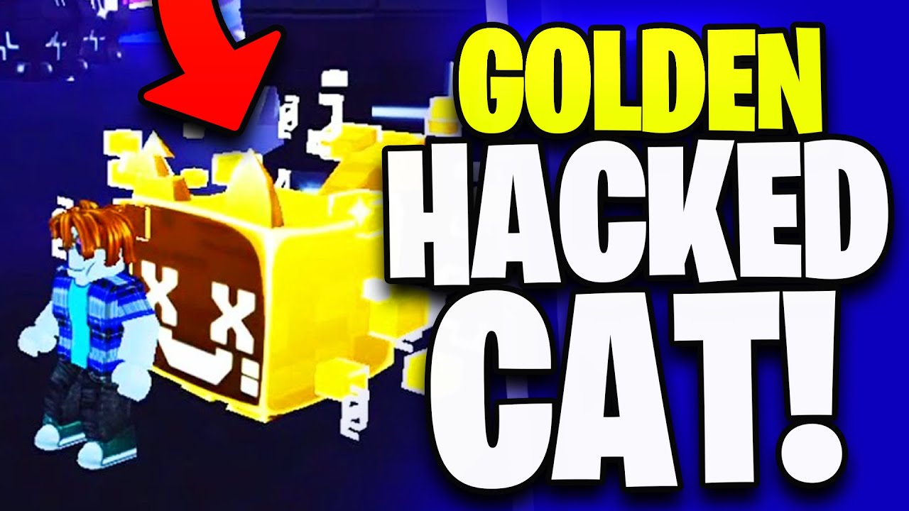 GOLDEN HUGE HACKED CAT in Pet Simulator X | Roblox Hacks - YouTube