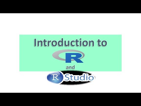 Introduction to R Class1- install R, R studio and R packages - YouTube