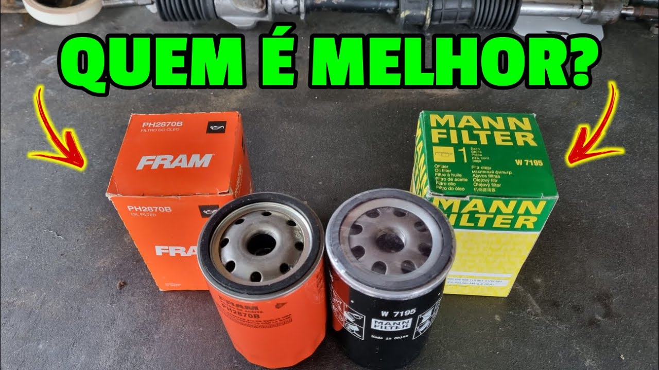 DIFERENÇAS DE FILTROS DE ÓLEO 1º LINHA DO MERCADO - YouTube