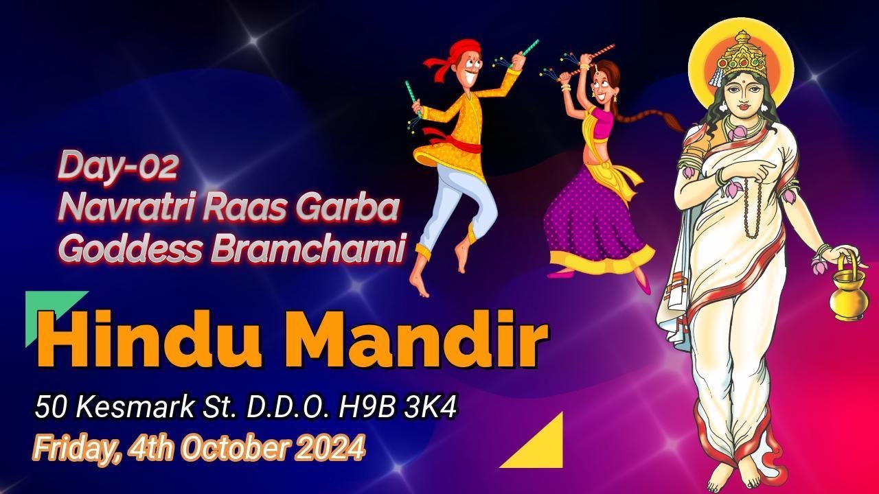 Navratri Raas Garba Day-02 Goddess Bramcharni is worshipped at Hindu ...