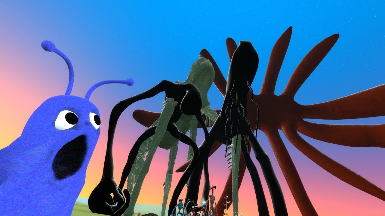 GMod: Costume Man Vs Trevor Henderson Monsters (Trevor Henderson Mod ...